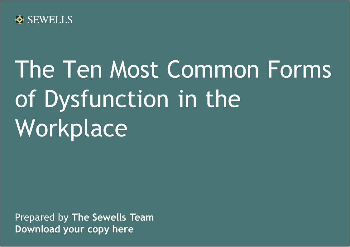 What is the cost of team dysfunction? | Sewells